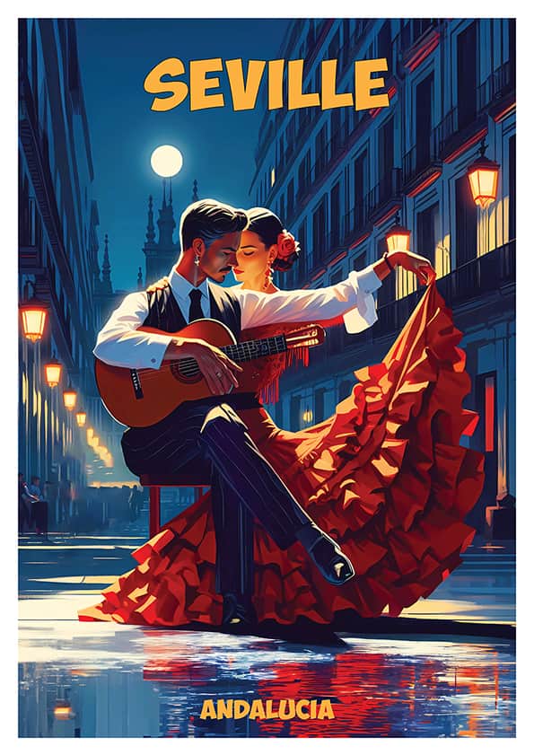 Sevilla Cartel Poster - Carteles De Sevilla - Seville Poster