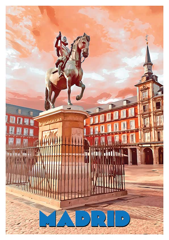 Playa De Madrid Poster - Poster Madrid - Cartel De Madrid